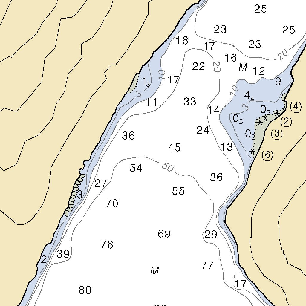 Tracy Arm Head Map by National Oceanographic & Atmospheric ...