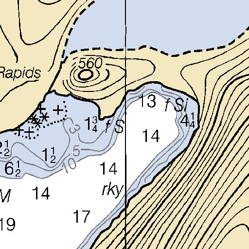 Continuation Of Necker Bay Map by National Oceanographic & Atmospheric ...