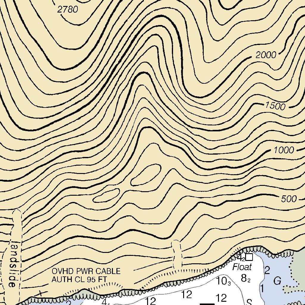 Slocum And Limestone Inlets And Taku Harbor Map by National ...