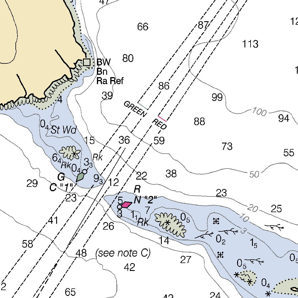 Holkham Bay And Tracy Arm - Stephens Passage Map by National ...