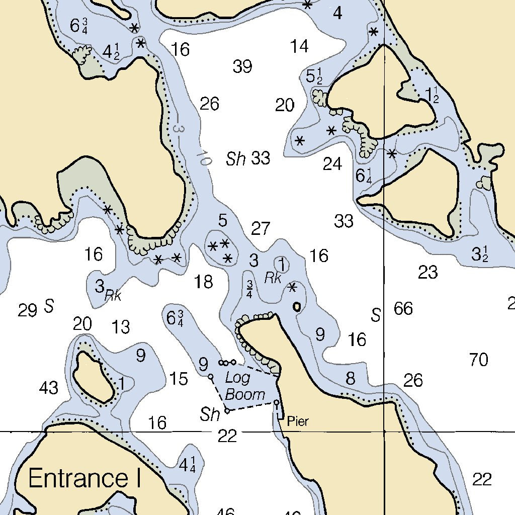 Hobart And Windham Bays: Stephens Passage Map by National Oceanographic ...