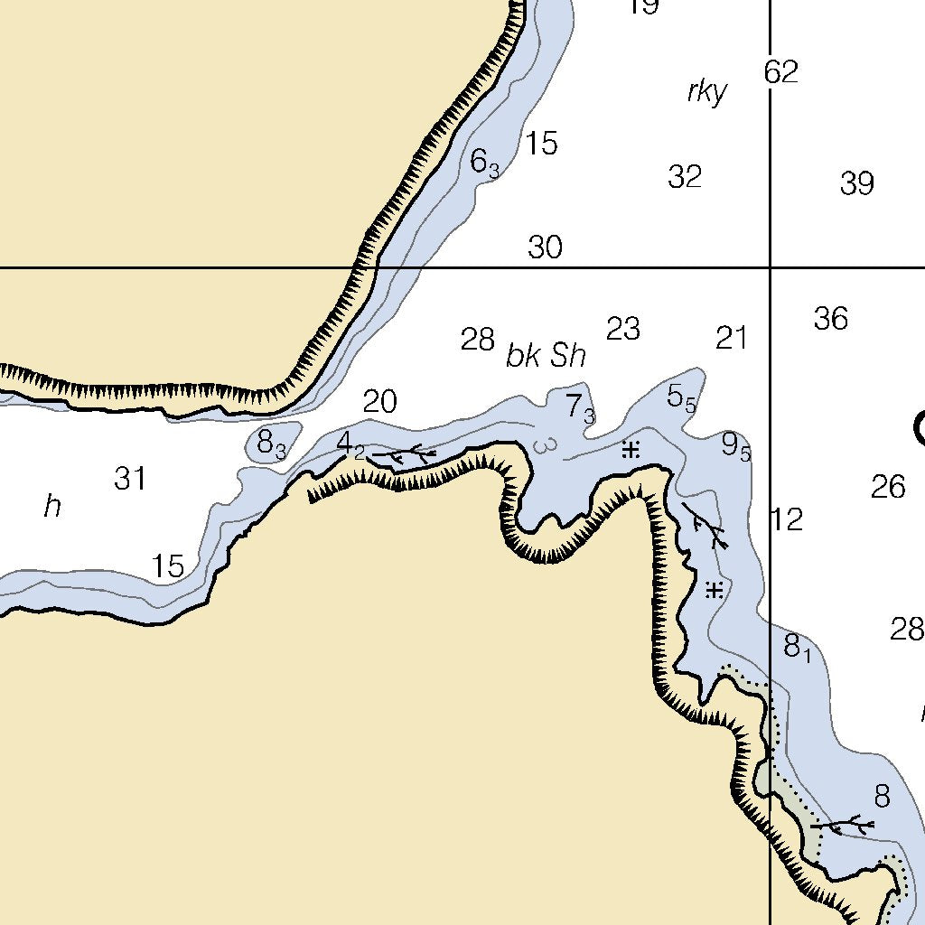 Gut Bay: Chatham Strait Map by National Oceanographic & Atmospheric ...