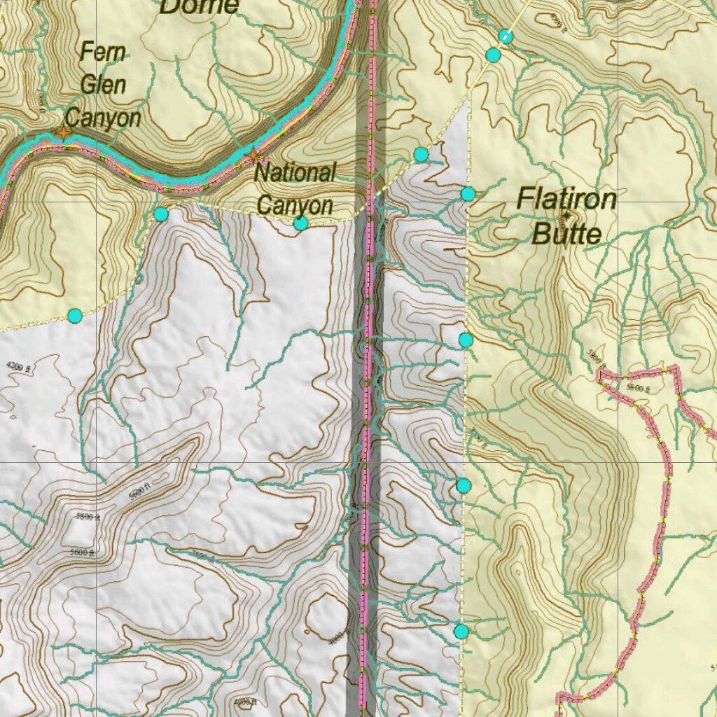 AZ Unit 13A Mule Deer Concentrations Map by Arizona HuntData LLC ...