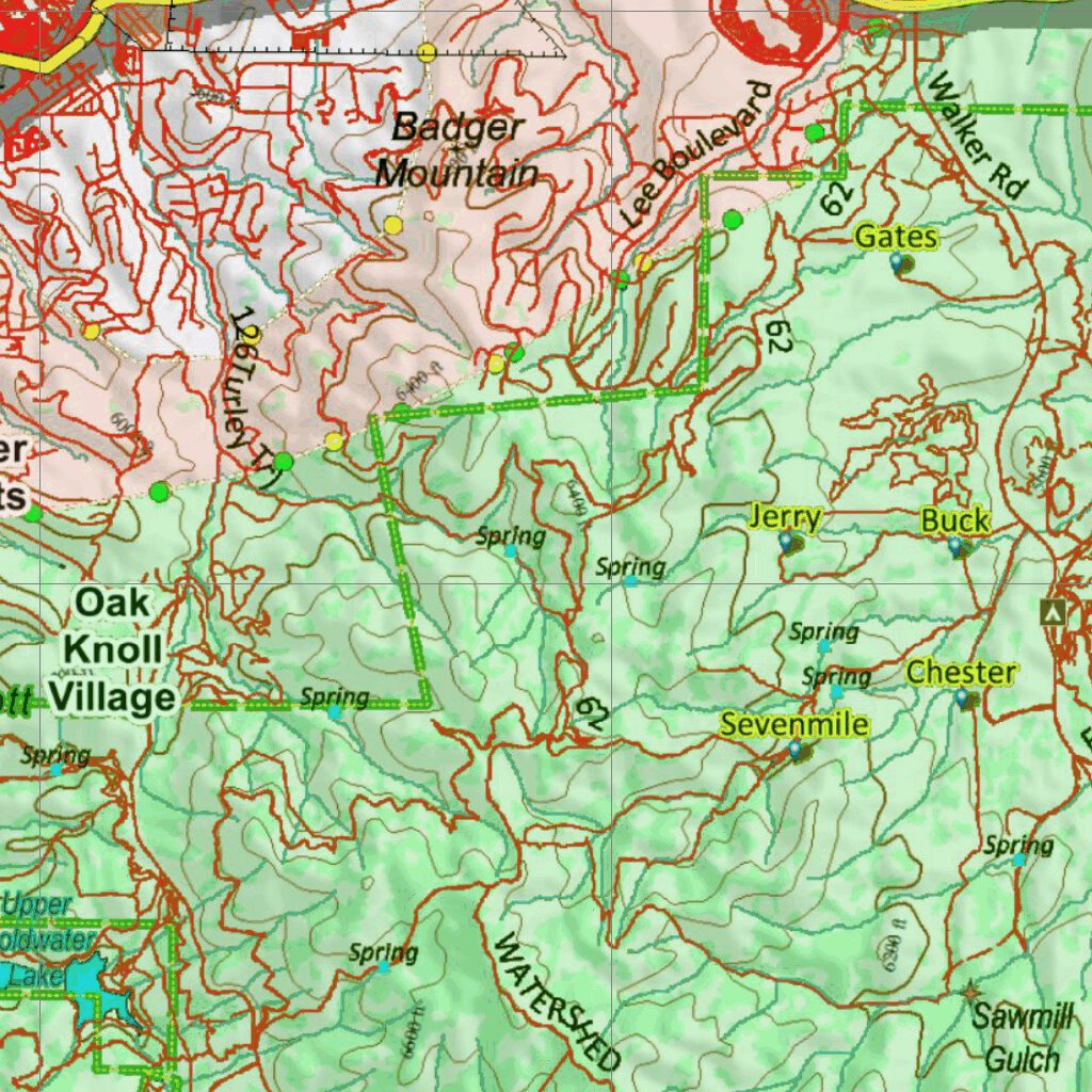 AZ Unit 19A Mule Deer Concentrations Map by Arizona HuntData LLC ...