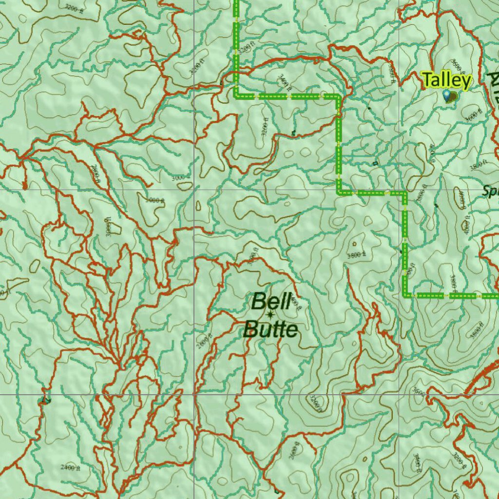AZ Unit 37B Mule Deer Concentrations Map by Arizona HuntData LLC ...