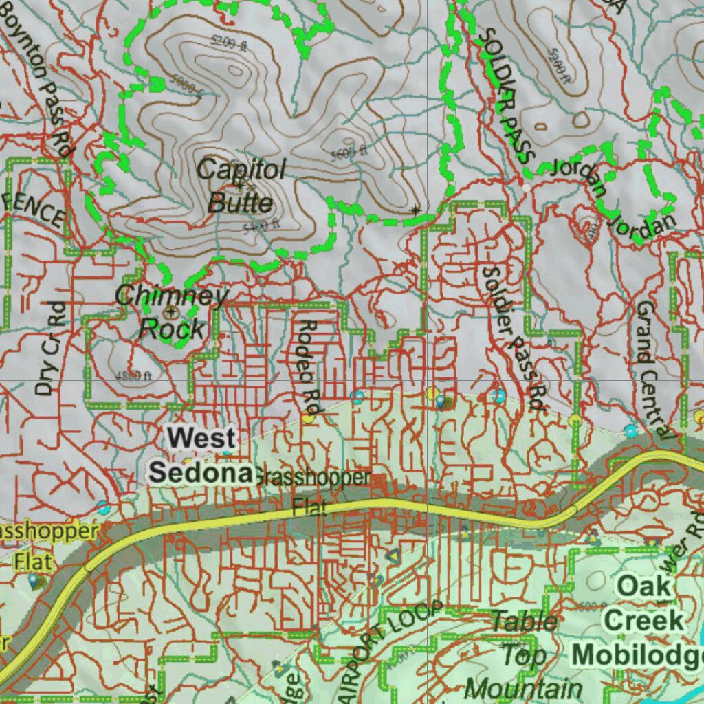 AZ Unit 6B Mule Deer Concentrations Map by Arizona HuntData LLC ...
