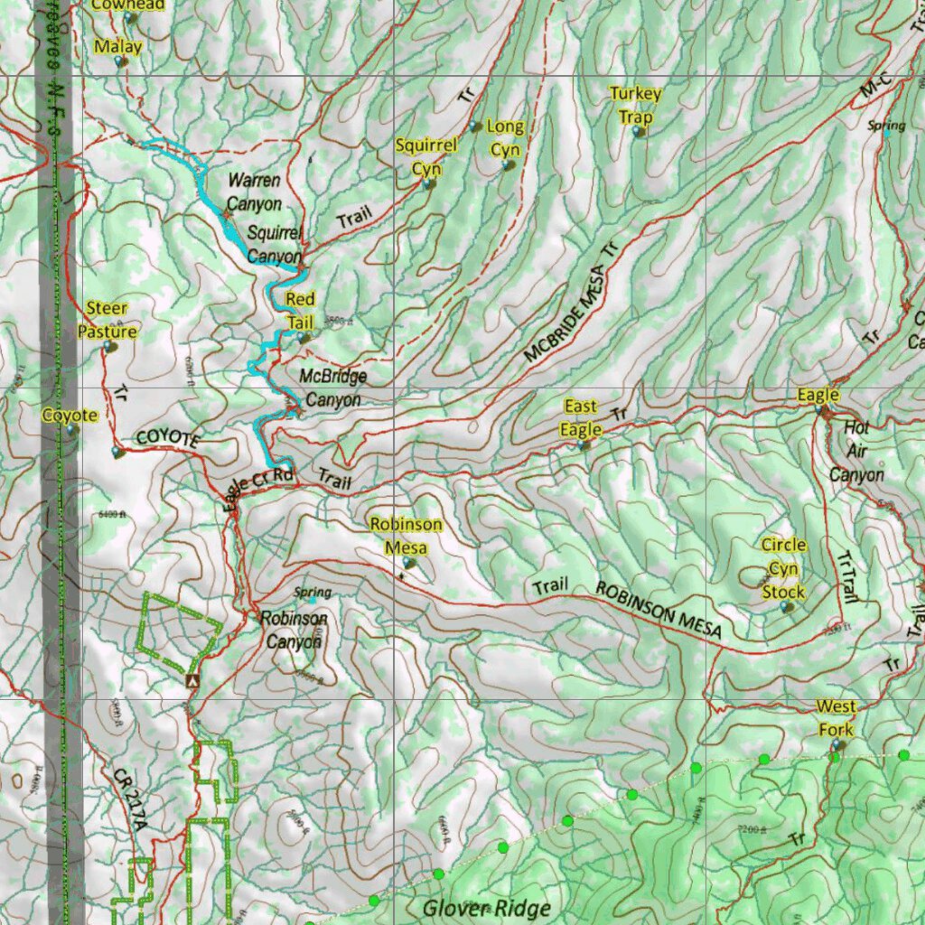 AZ Unit 27 Mule Deer Concentrations Map by Arizona HuntData LLC ...