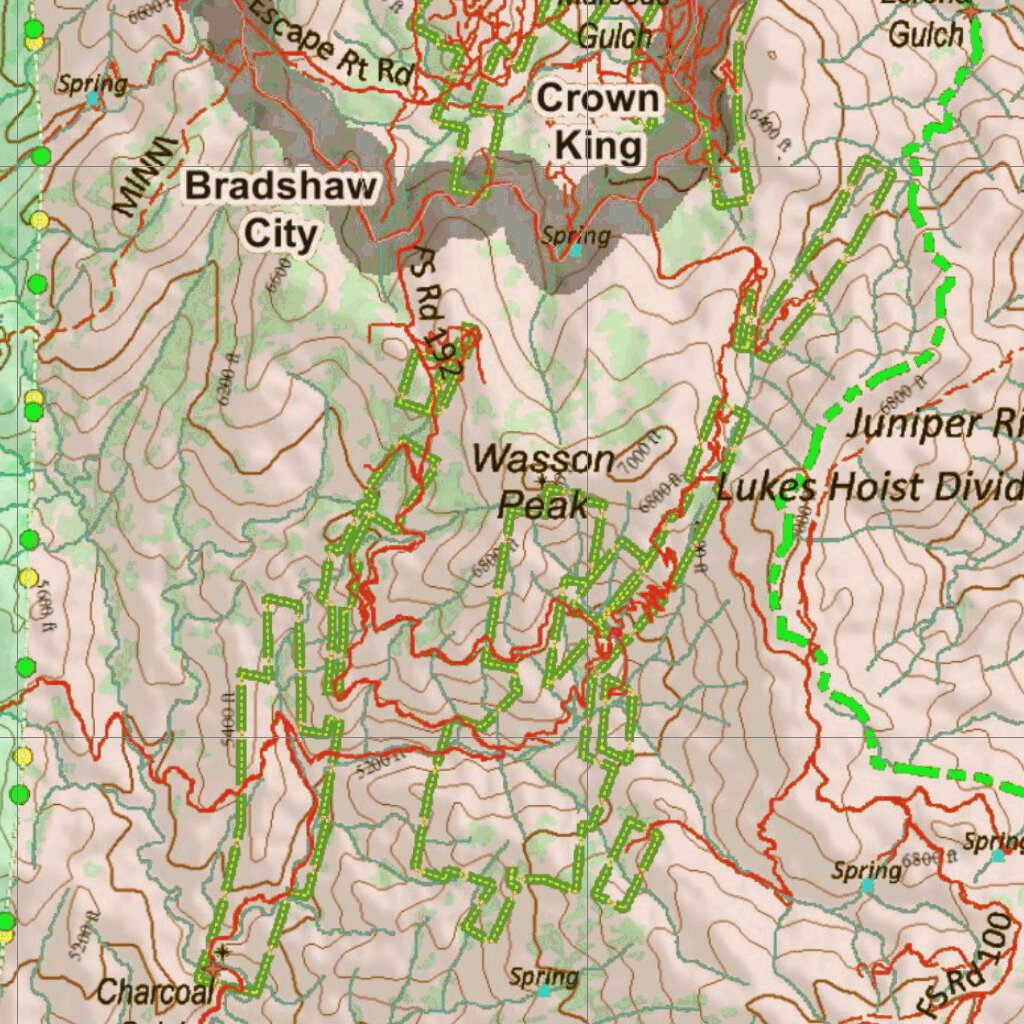 AZ Unit 20B Mule Deer Concentrations Map by Arizona HuntData LLC ...