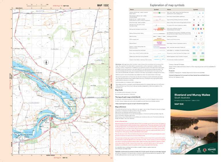 Riverland and Murray Mallee Map 153C by Mapland - Department for ...
