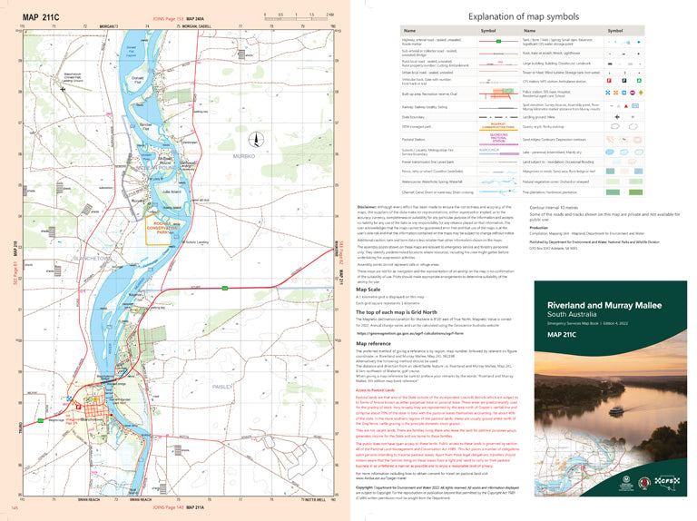 Riverland and Murray Mallee Map 211C by Mapland - Department for ...