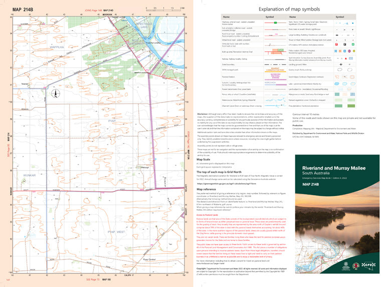 Riverland and Murray Mallee Map 214B by Mapland - Department for ...