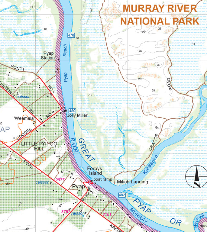 Riverland and Murray Mallee Map 215A by Mapland - Department for ...