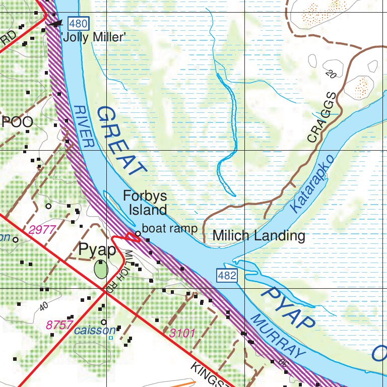 Riverland and Murray Mallee Map 215A by Mapland - Department for ...