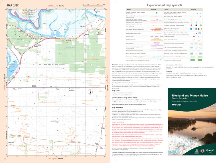 Riverland and Murray Mallee Map 216C by Mapland - Department for ...