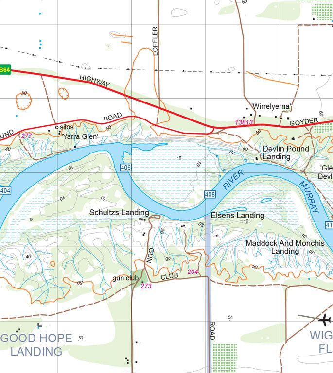 Riverland and Murray Mallee Map 242B by Mapland - Department for ...