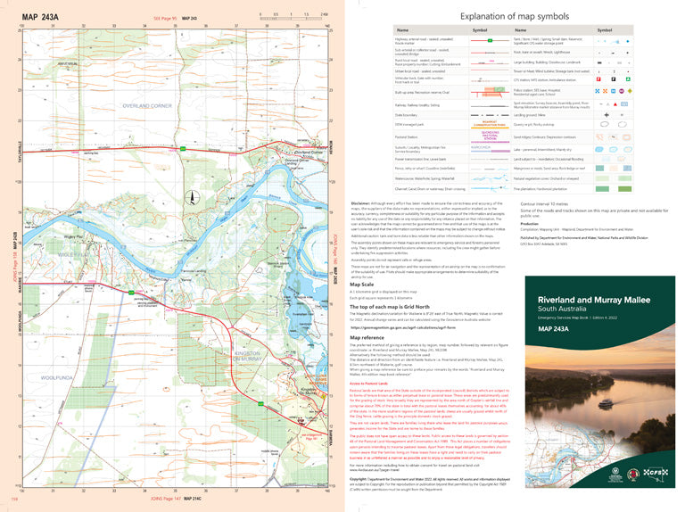 Riverland and Murray Mallee Map 243A by Mapland - Department for ...