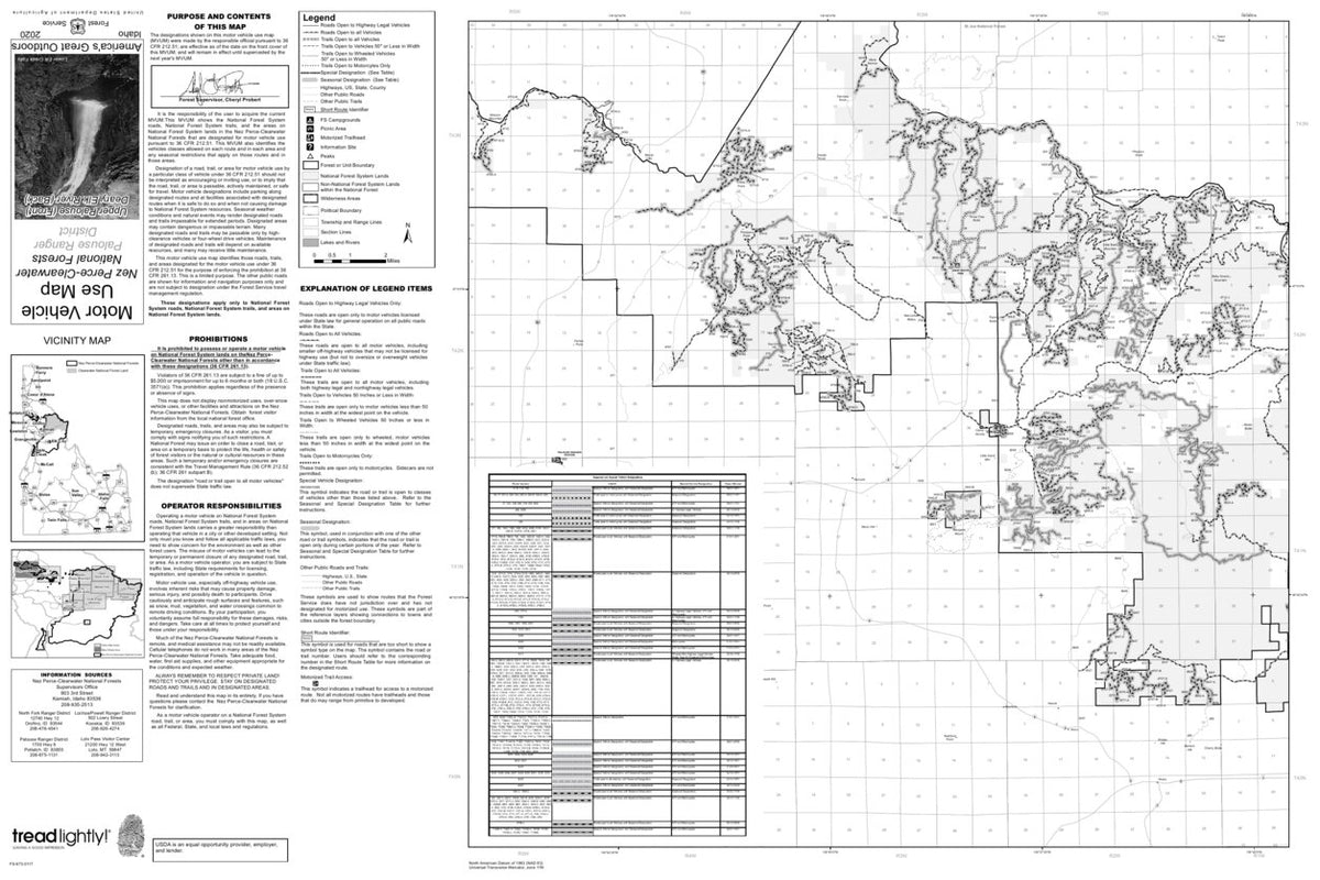 Nez Perce-Clearwater NF - Upper Palouse and Deary/Elk River MVUM 2020 ...