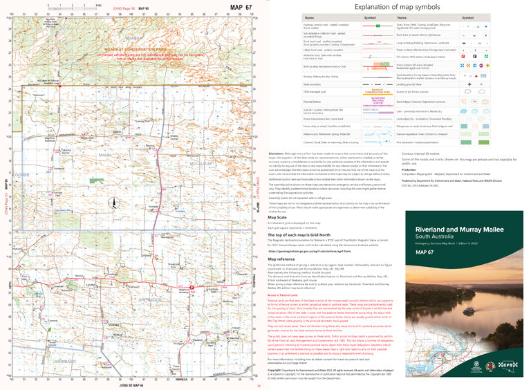 Riverland and Murray Mallee Map 67 by Mapland - Department for ...