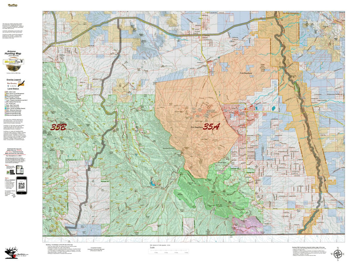AZ Unit 35A Land Ownership Map by Arizona HuntData LLC | Avenza Maps