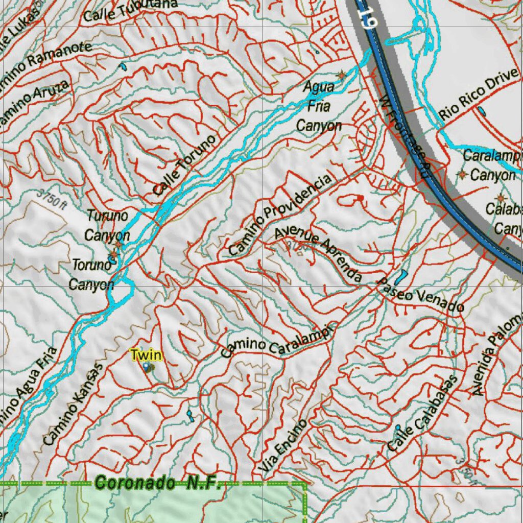 AZ Unit 34A Land Ownership Map by Arizona HuntData LLC | Avenza Maps