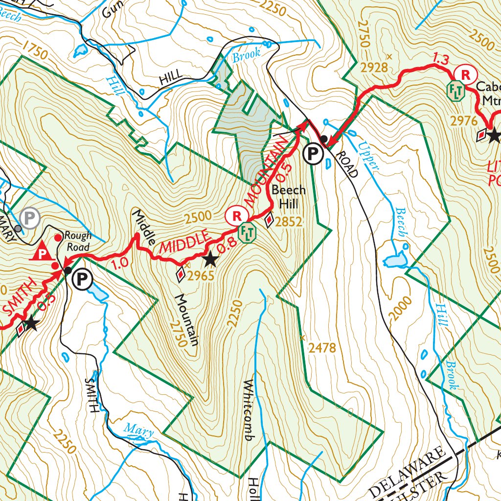 Catskill (Western - Map 144) : 2023 : Trail Conference by New York-New ...