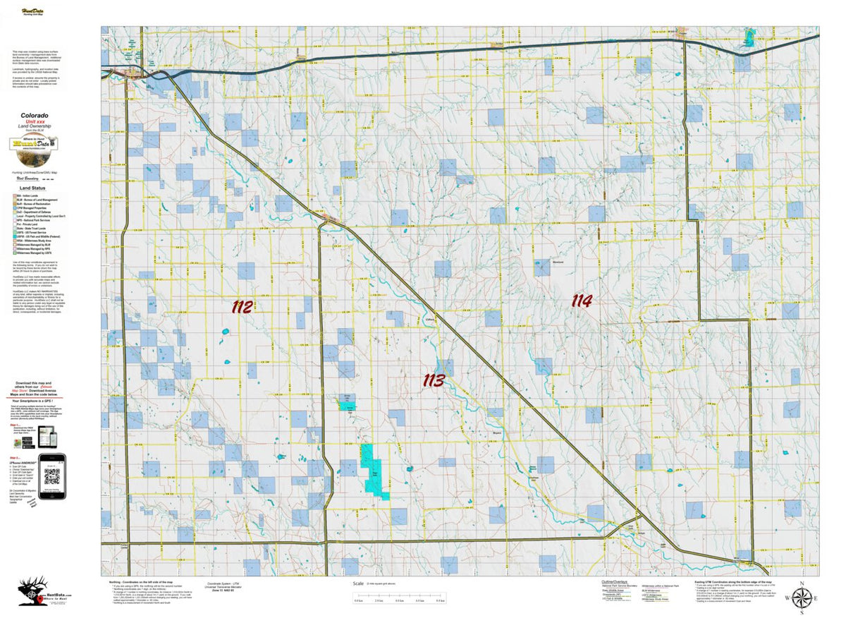 Co Unit 114 Land Ownership Map by HuntData LLC | Avenza Maps