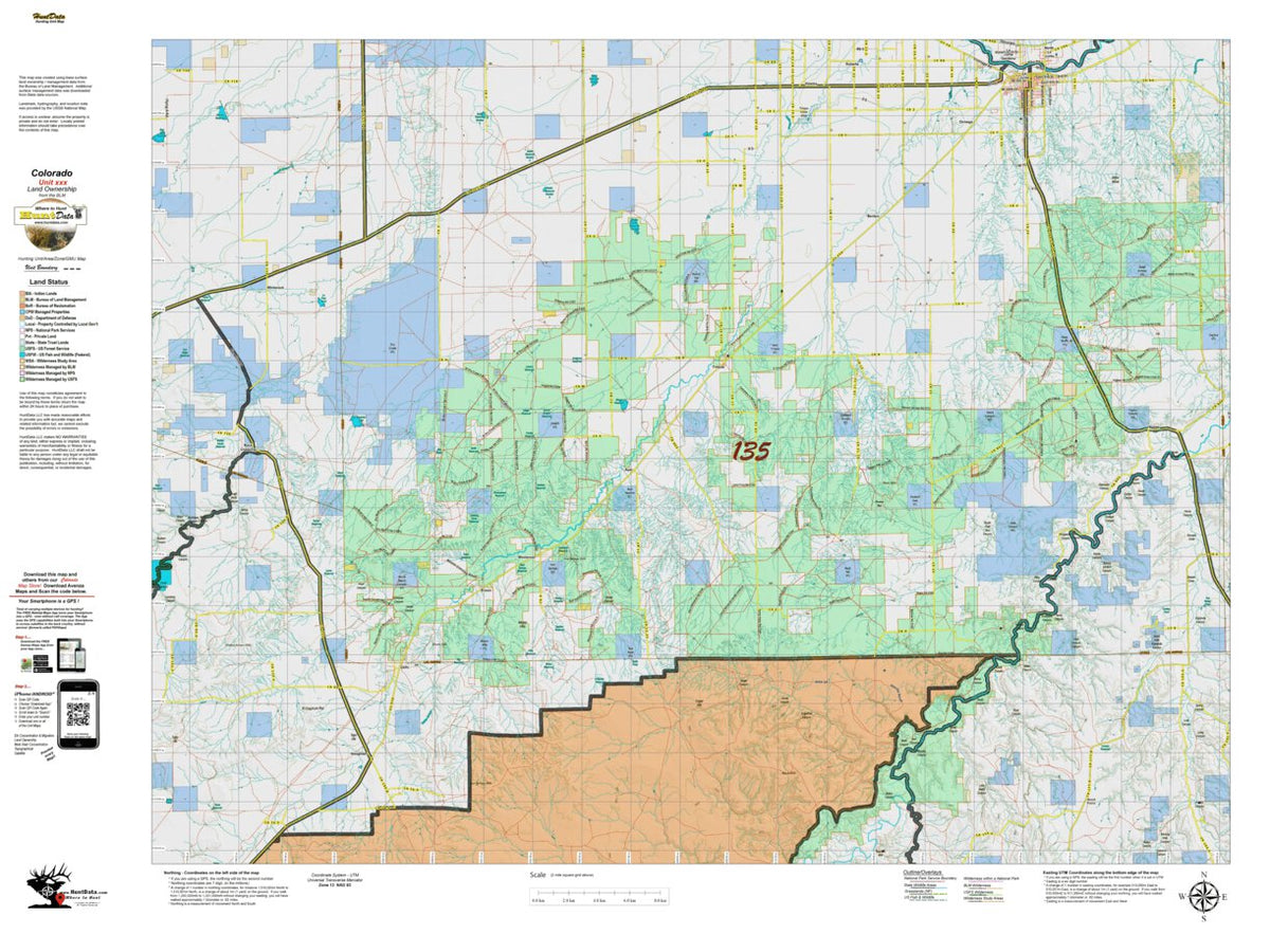 Co Unit 135 Land Ownership Map by HuntData LLC | Avenza Maps