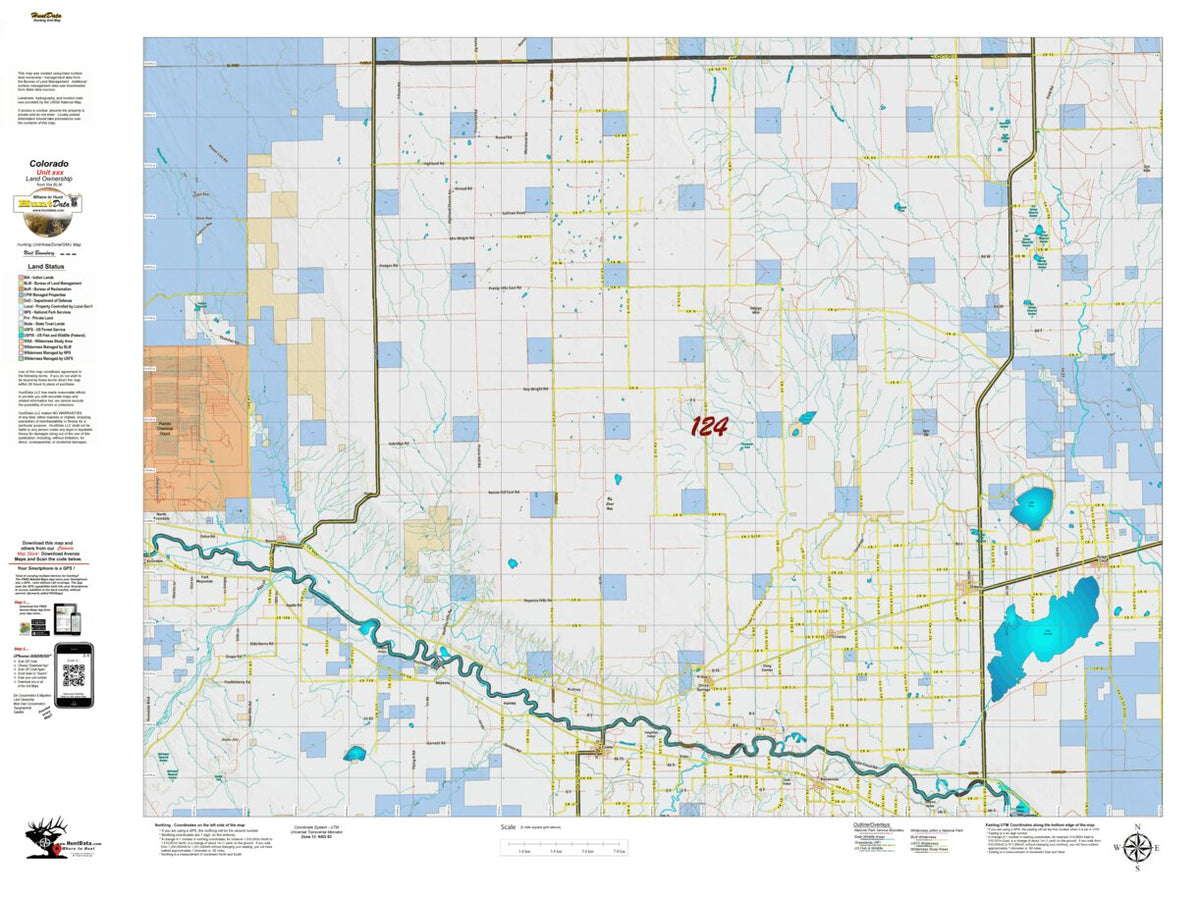 Co Unit 124 Land Ownership Map by HuntData LLC | Avenza Maps