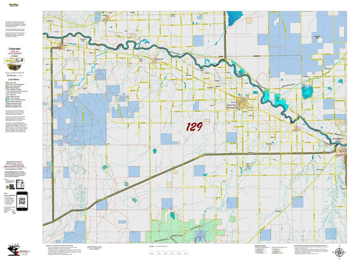 Co Unit 129 Land Ownership Map by HuntData LLC | Avenza Maps