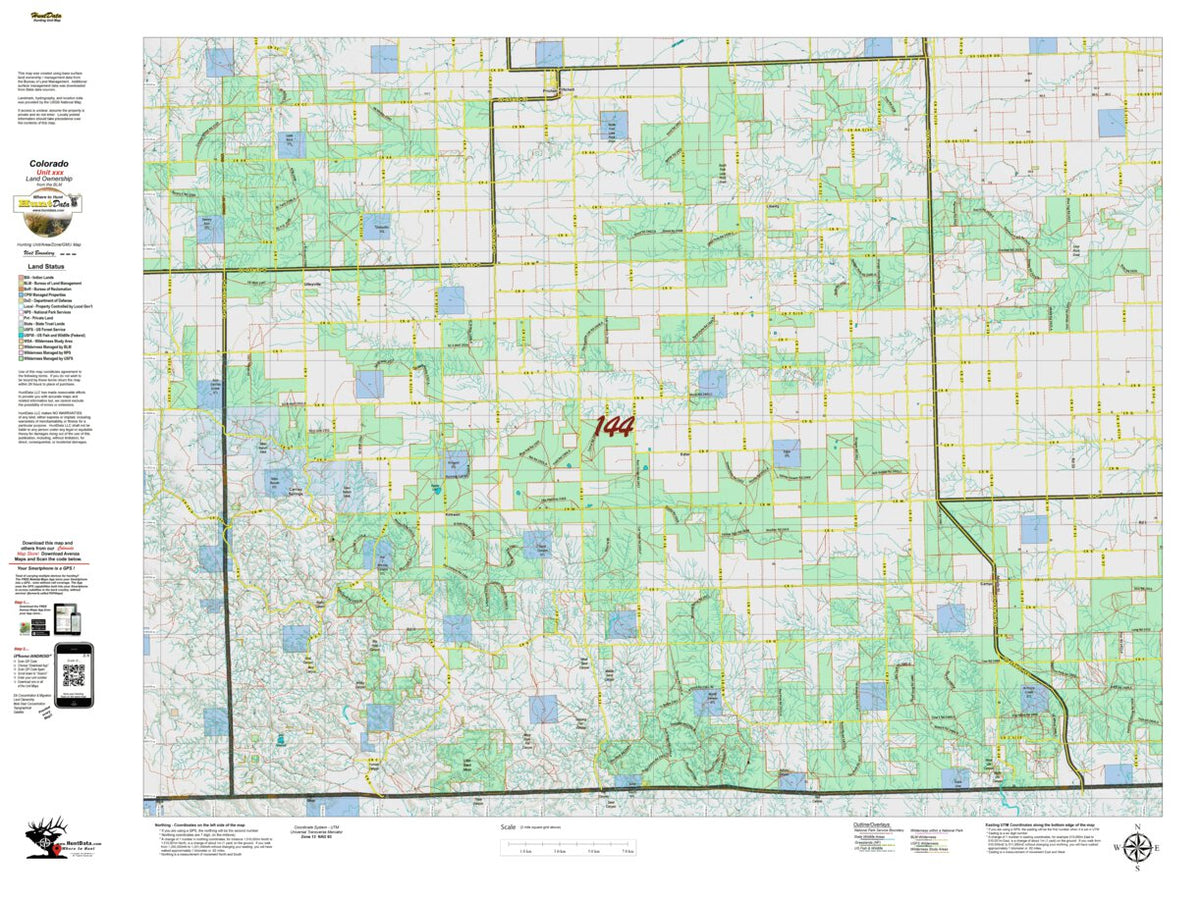 Co Unit 144 Land Ownership Map by HuntData LLC | Avenza Maps