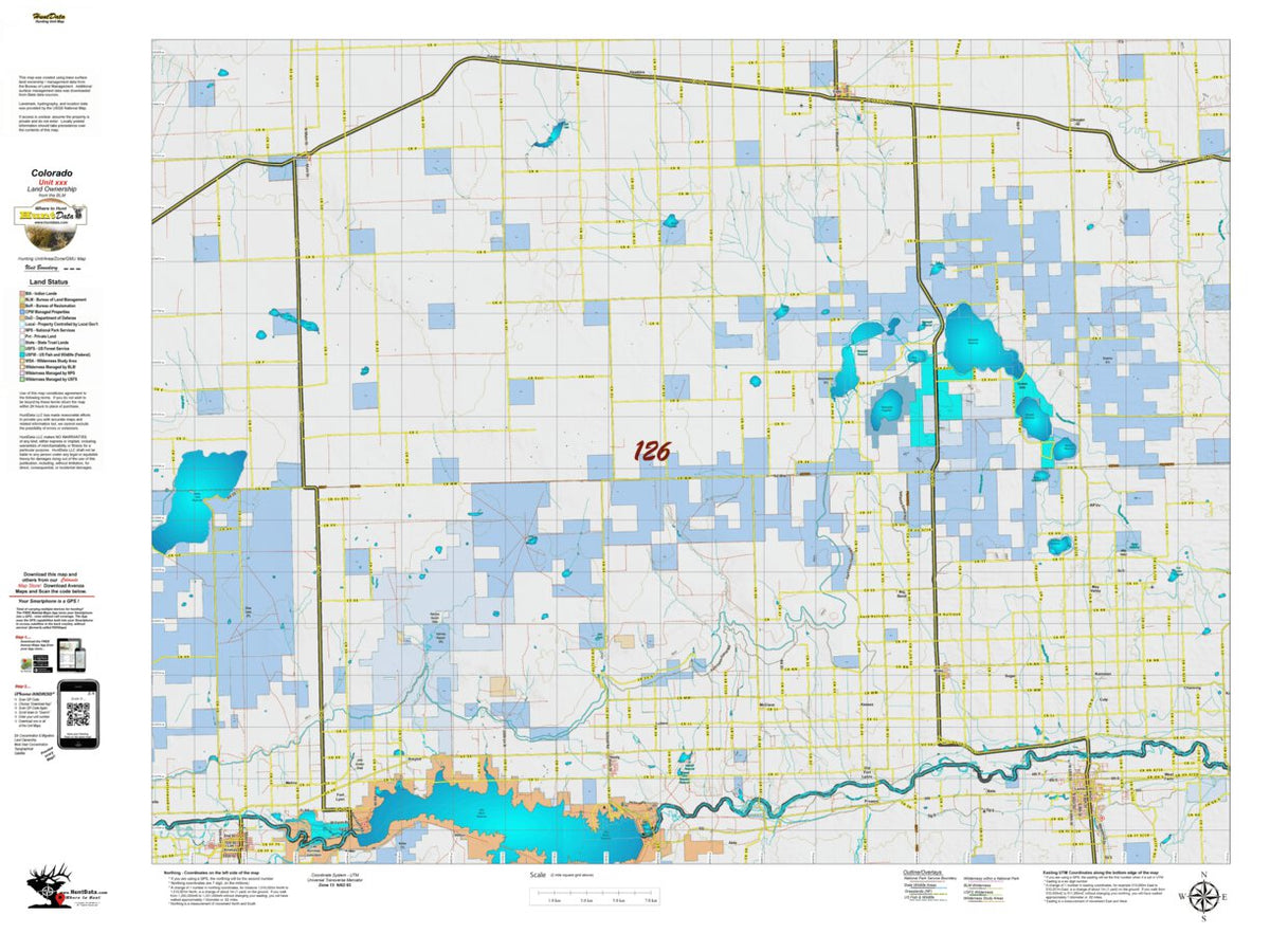 Co Unit 126 Land Ownership Map by HuntData LLC | Avenza Maps