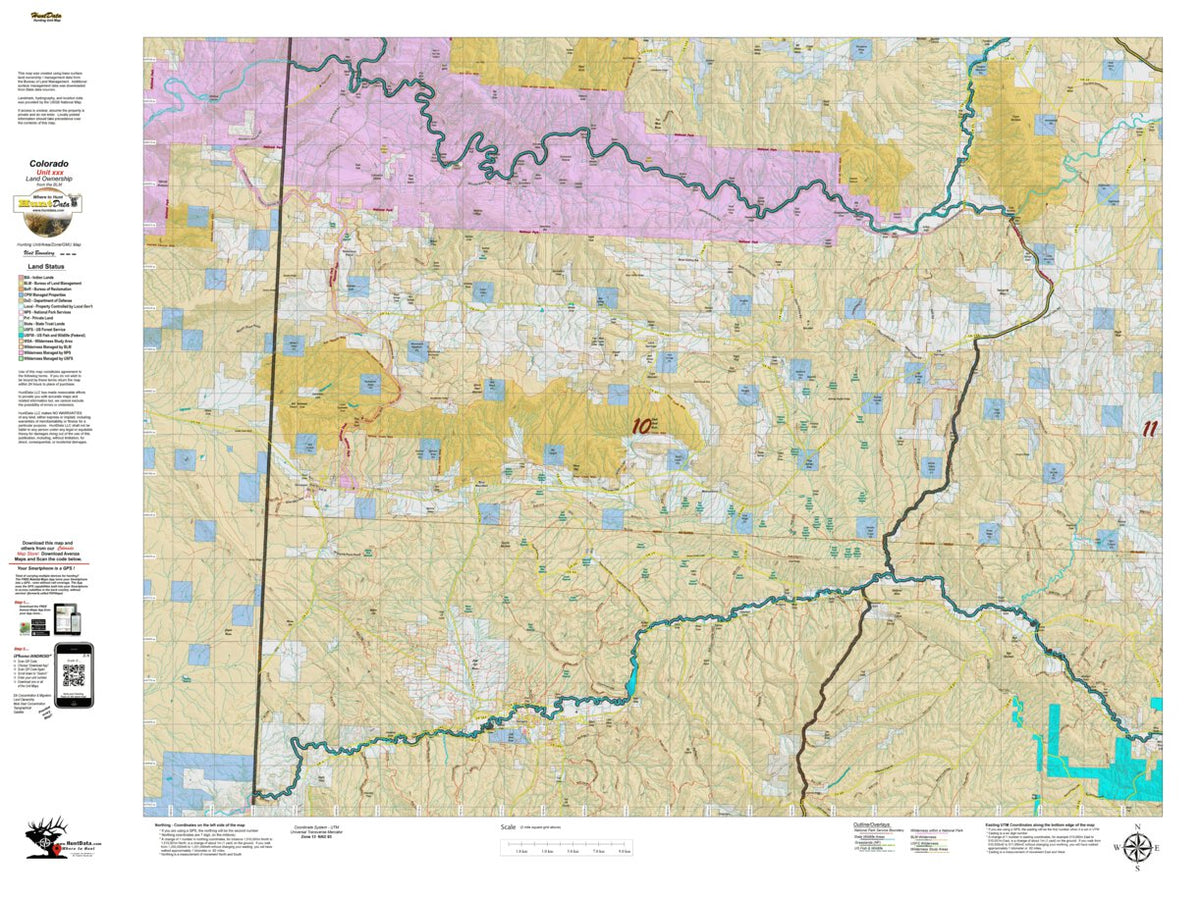 Co Unit 10 Land Ownership Map by HuntData LLC | Avenza Maps