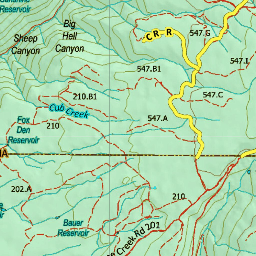 Co Unit 71 Land Ownership Map by Colorado HuntData LLC | Avenza Maps
