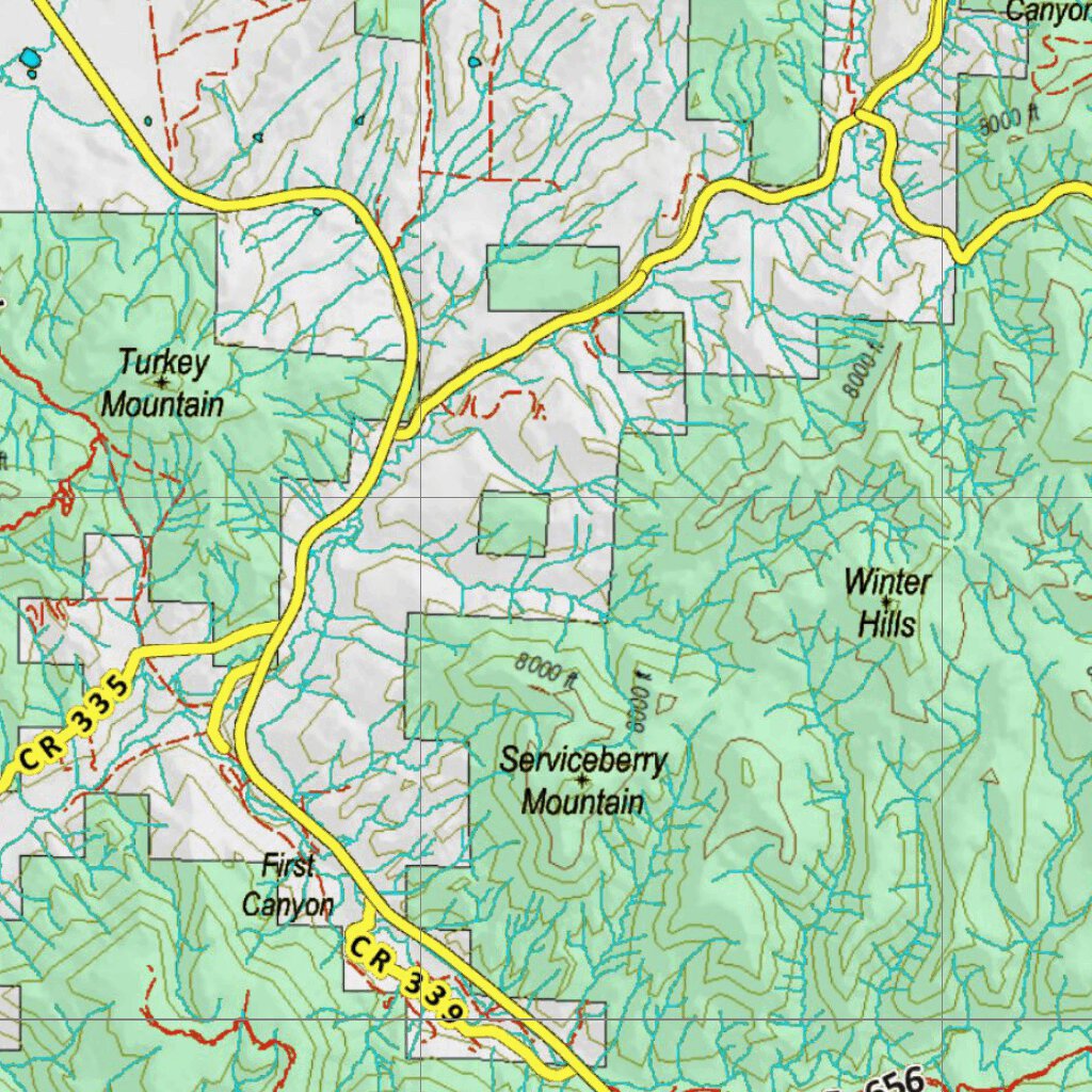 Co Unit 78 Land Ownership Map by Colorado HuntData LLC | Avenza Maps