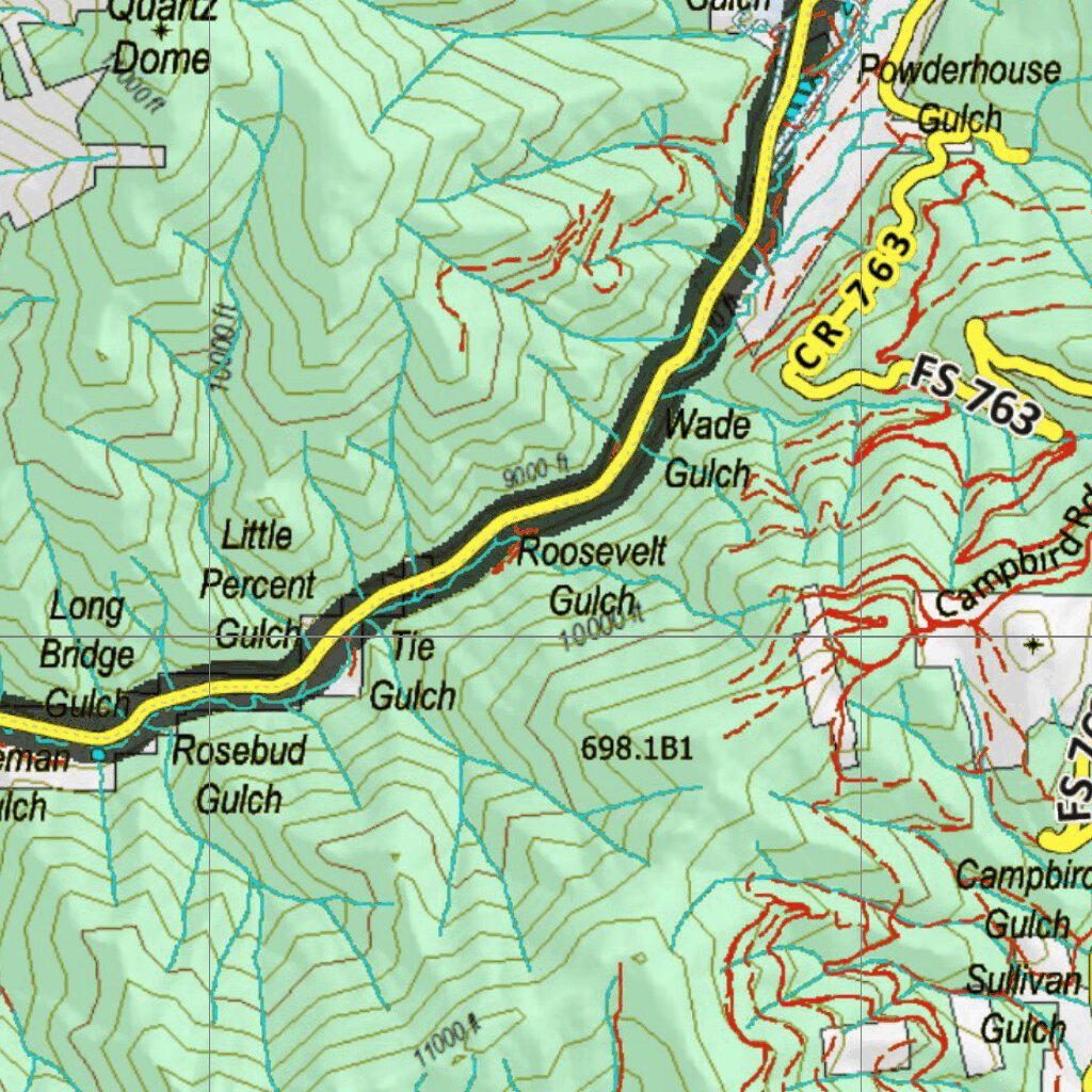 Co Unit 551 Land Ownership Map by Colorado HuntData LLC | Avenza Maps