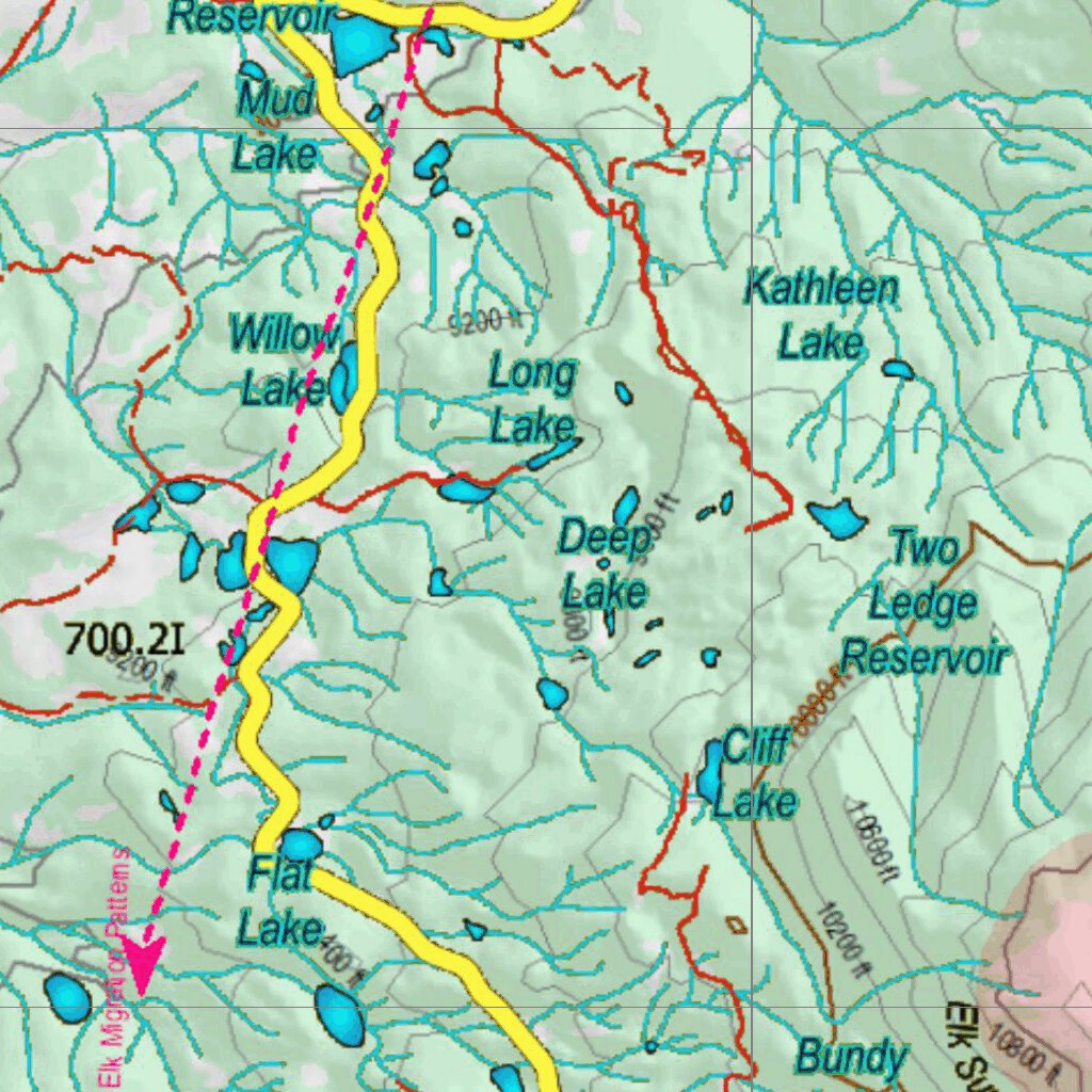 Co Unit 16 Elk Concentration Map by Colorado HuntData LLC | Avenza Maps