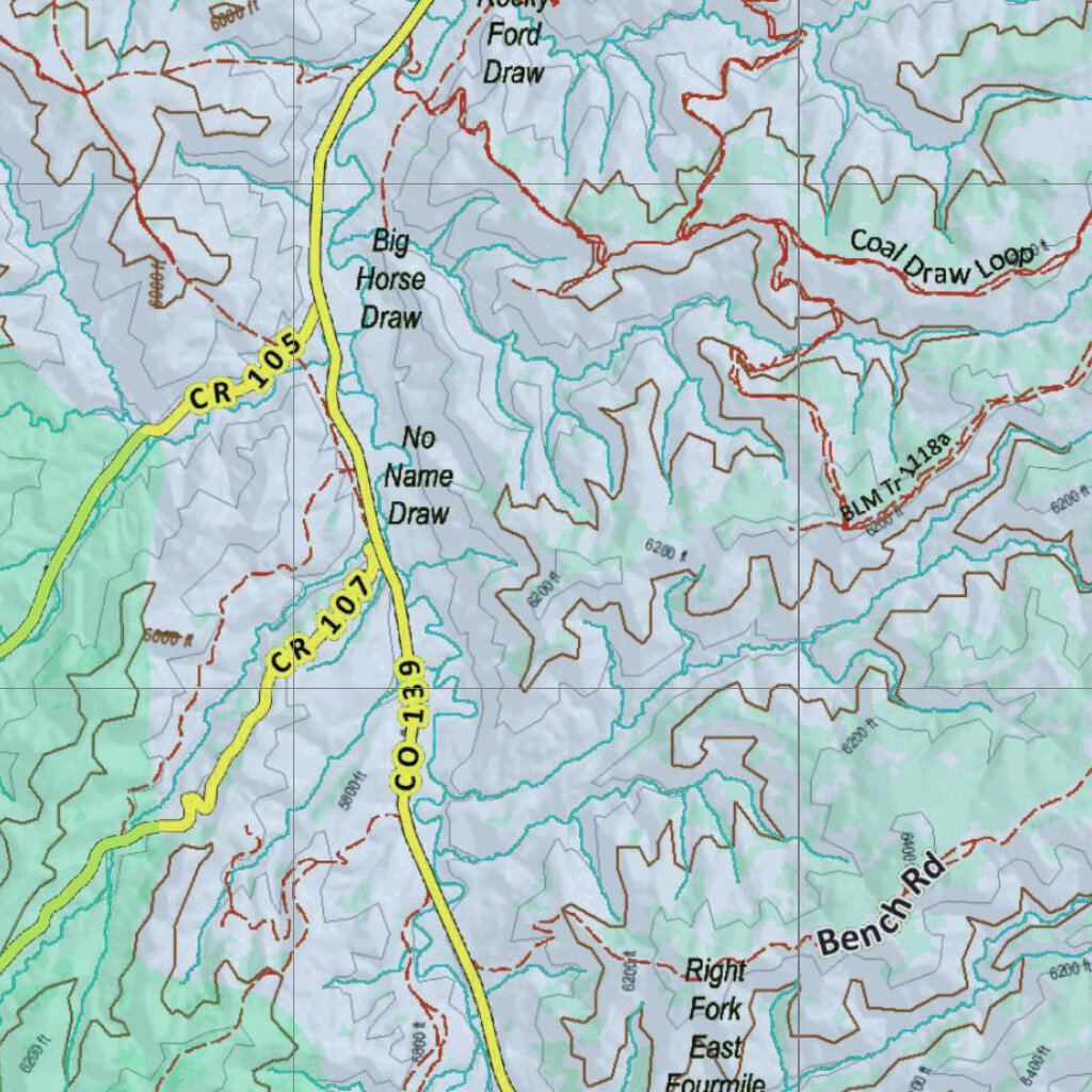 Co Unit 21 Elk Concentration Map by Colorado HuntData LLC | Avenza Maps