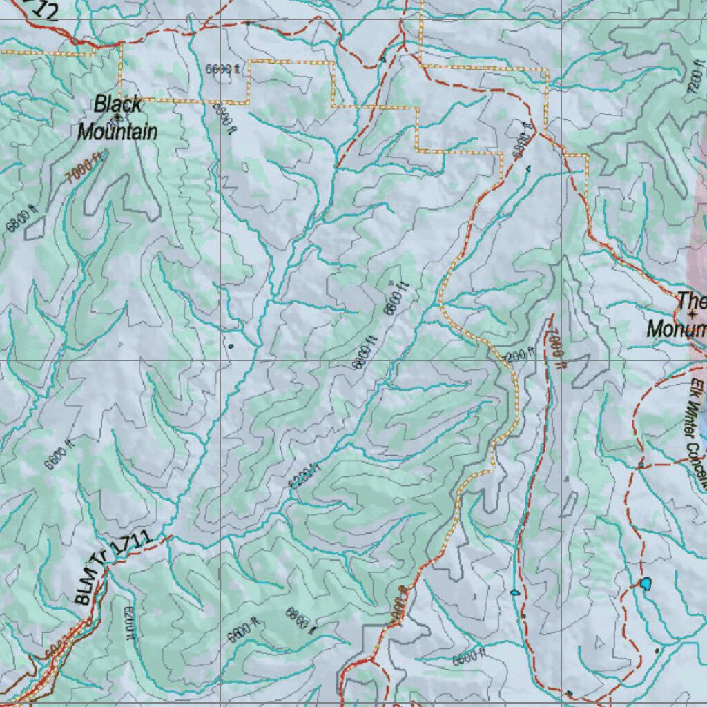 Co Unit 22 Elk Concentration Map by Colorado HuntData LLC | Avenza Maps