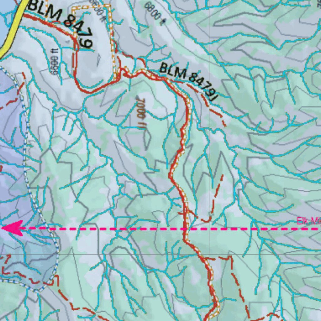 Co Unit 25 Elk Concentration Map by Colorado HuntData LLC | Avenza Maps