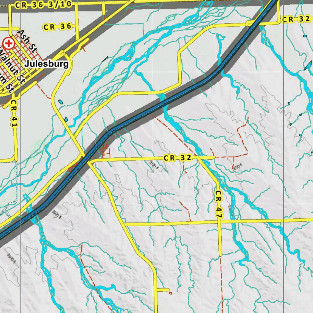 Co Unit 93 Elk Concentration Map by Colorado HuntData LLC | Avenza Maps