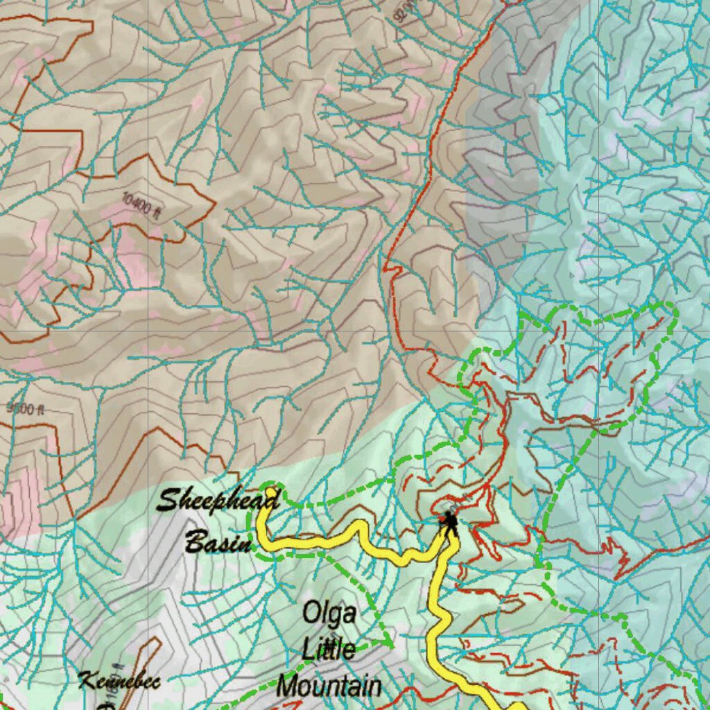 Co Unit 71 Elk Concentration Map by Colorado HuntData LLC | Avenza Maps