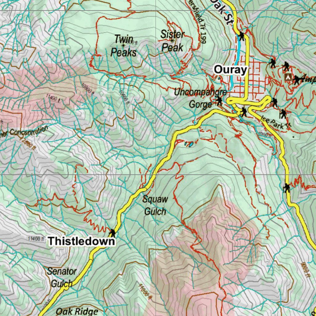 Co Unit 65 Elk Concentration Map by Colorado HuntData LLC | Avenza Maps