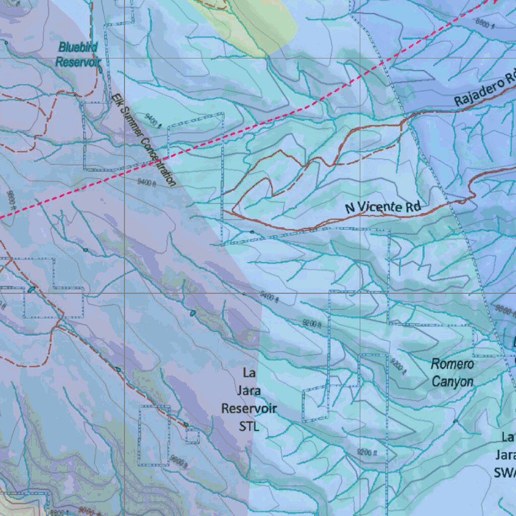 Co Unit 81 Elk Concentration Map by Colorado HuntData LLC | Avenza Maps