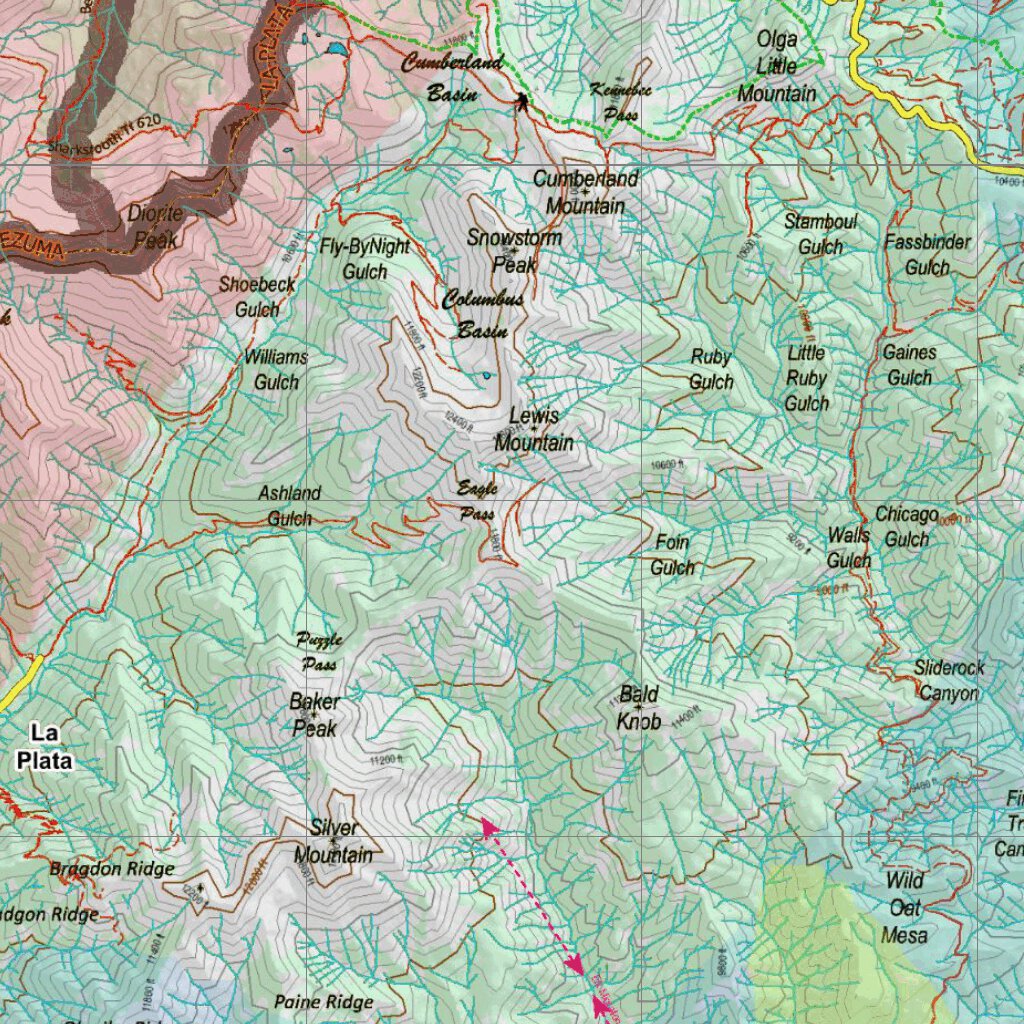 Co Unit 75 Elk Concentration Map by Colorado HuntData LLC | Avenza Maps