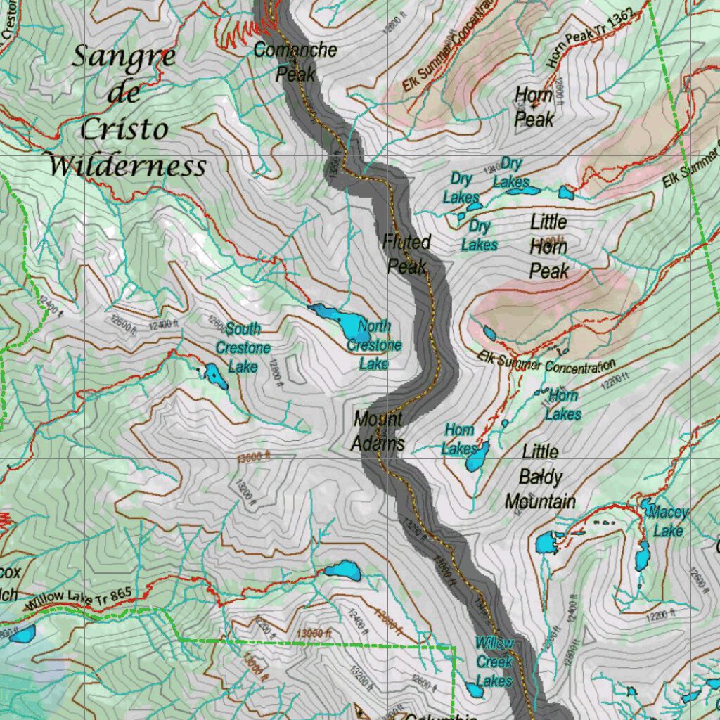 Co Unit 86 Elk Concentration Map by Colorado HuntData LLC | Avenza Maps