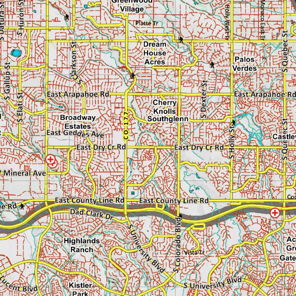 Co Unit 104 Elk Concentration Map by Colorado HuntData LLC | Avenza Maps