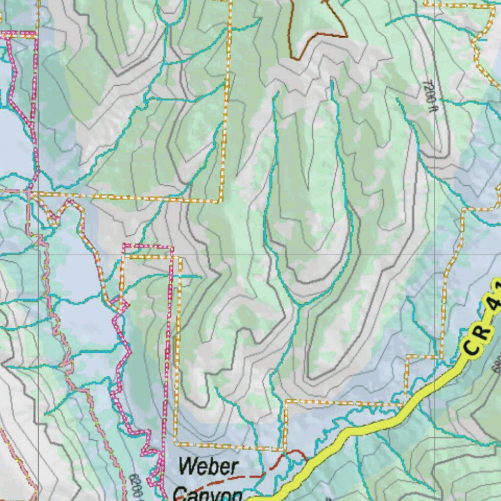Co Unit 741 Elk Concentration Map by Colorado HuntData LLC | Avenza Maps