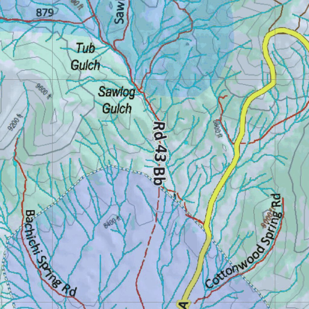 Co Unit 681 Elk Concentration Map by Colorado HuntData LLC | Avenza Maps