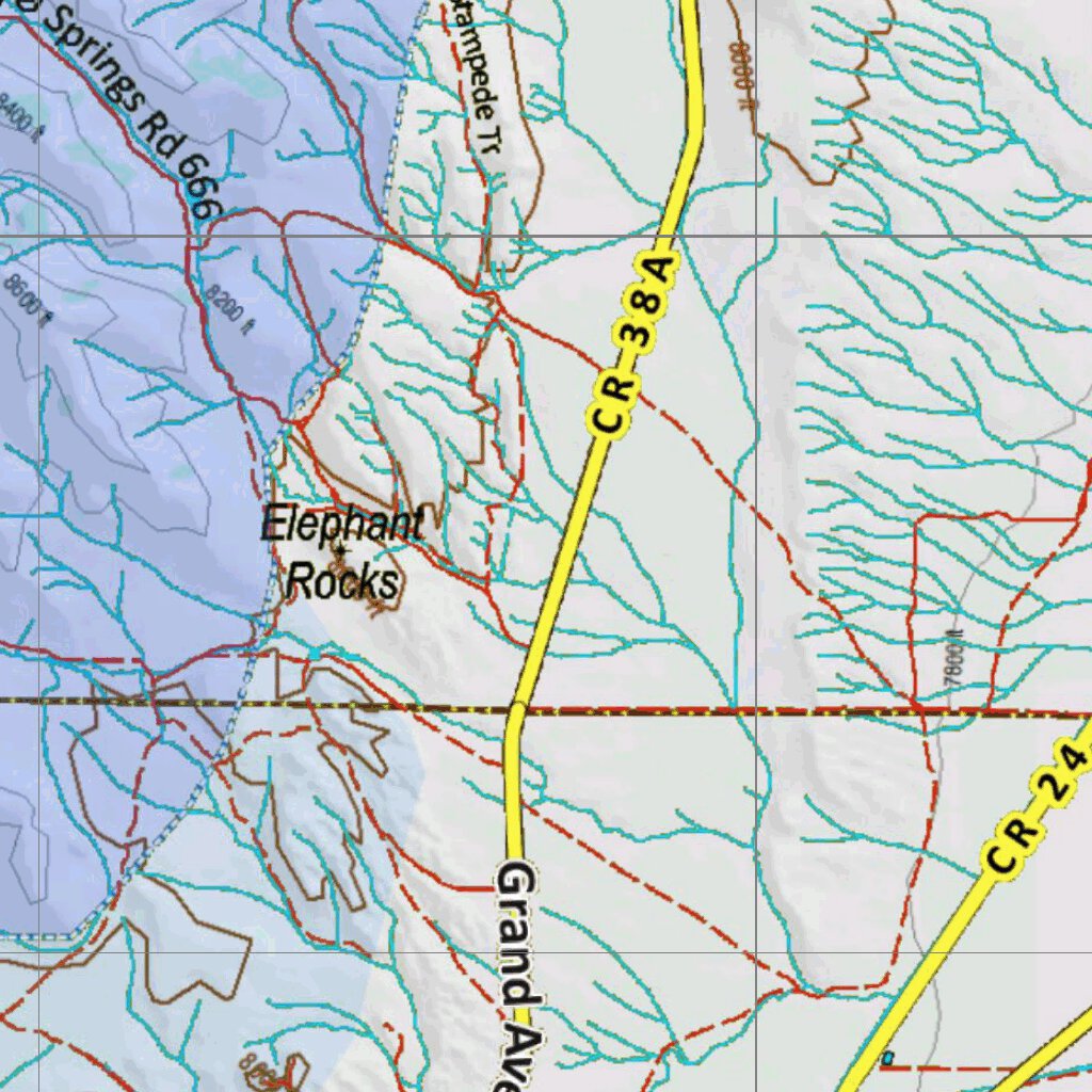 Co Unit 79 Elk Summer, Winter Concentrations and Migration Routes Map ...