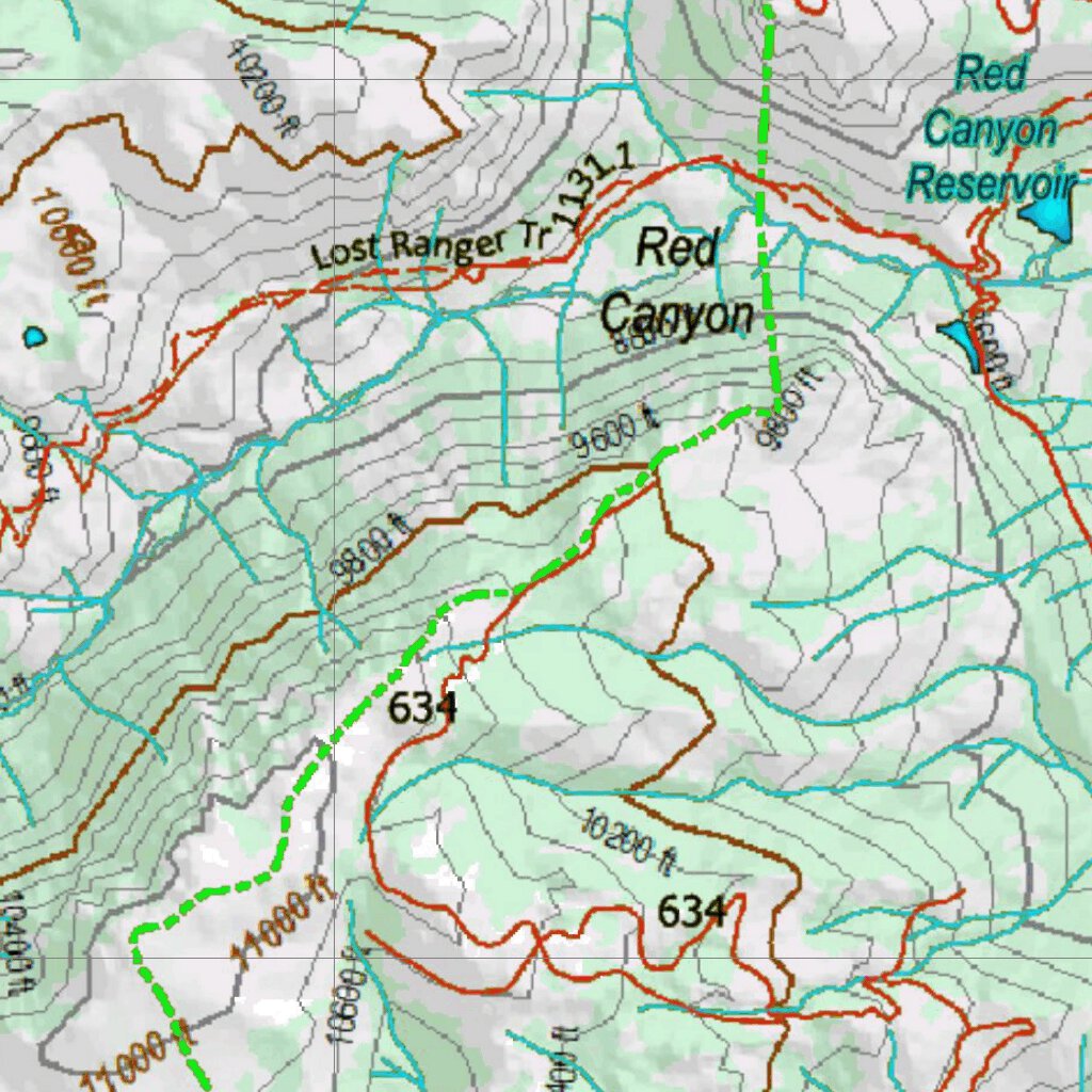 Colorado Unit 16 Antelope Concentrations Map by Colorado HuntData LLC ...